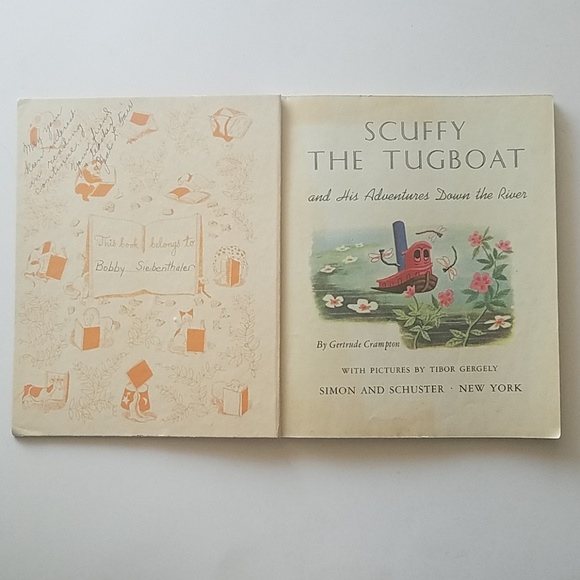 Vintage | Accents | Vintage Little Golden Book Scuffy The Tugboat ...